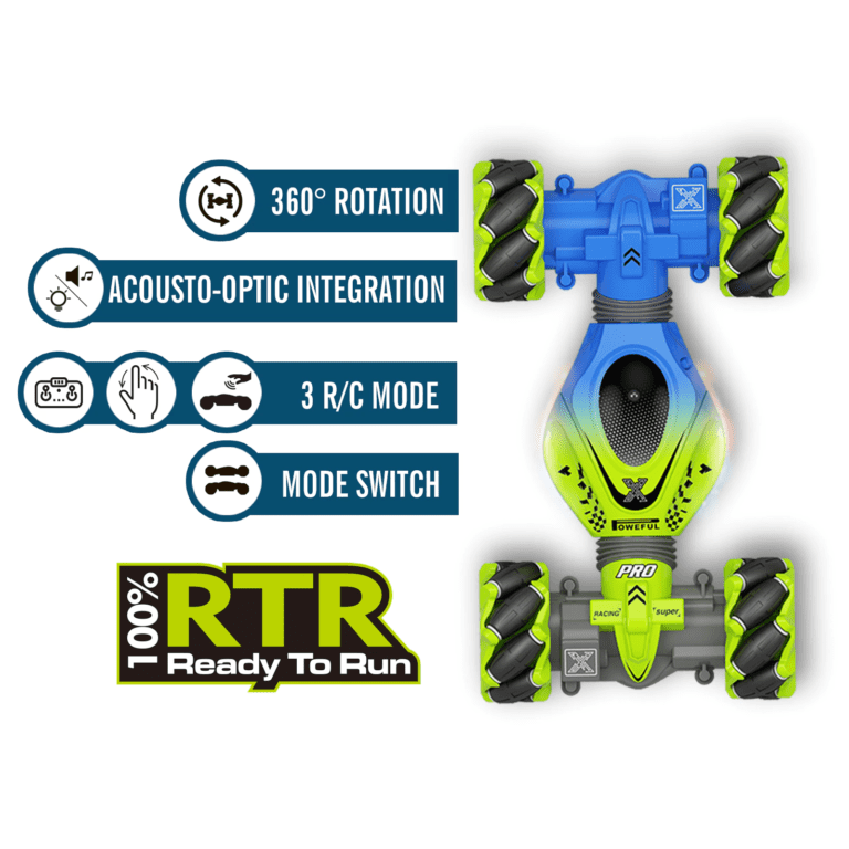 RC Stunt Car Watch Gesture Sensor Rotation Toy